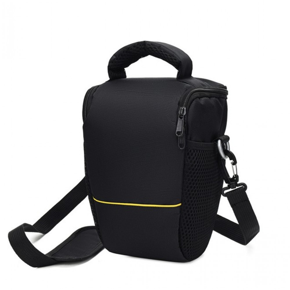 Mini Camera Shoulder Bag - Black/Yellow
