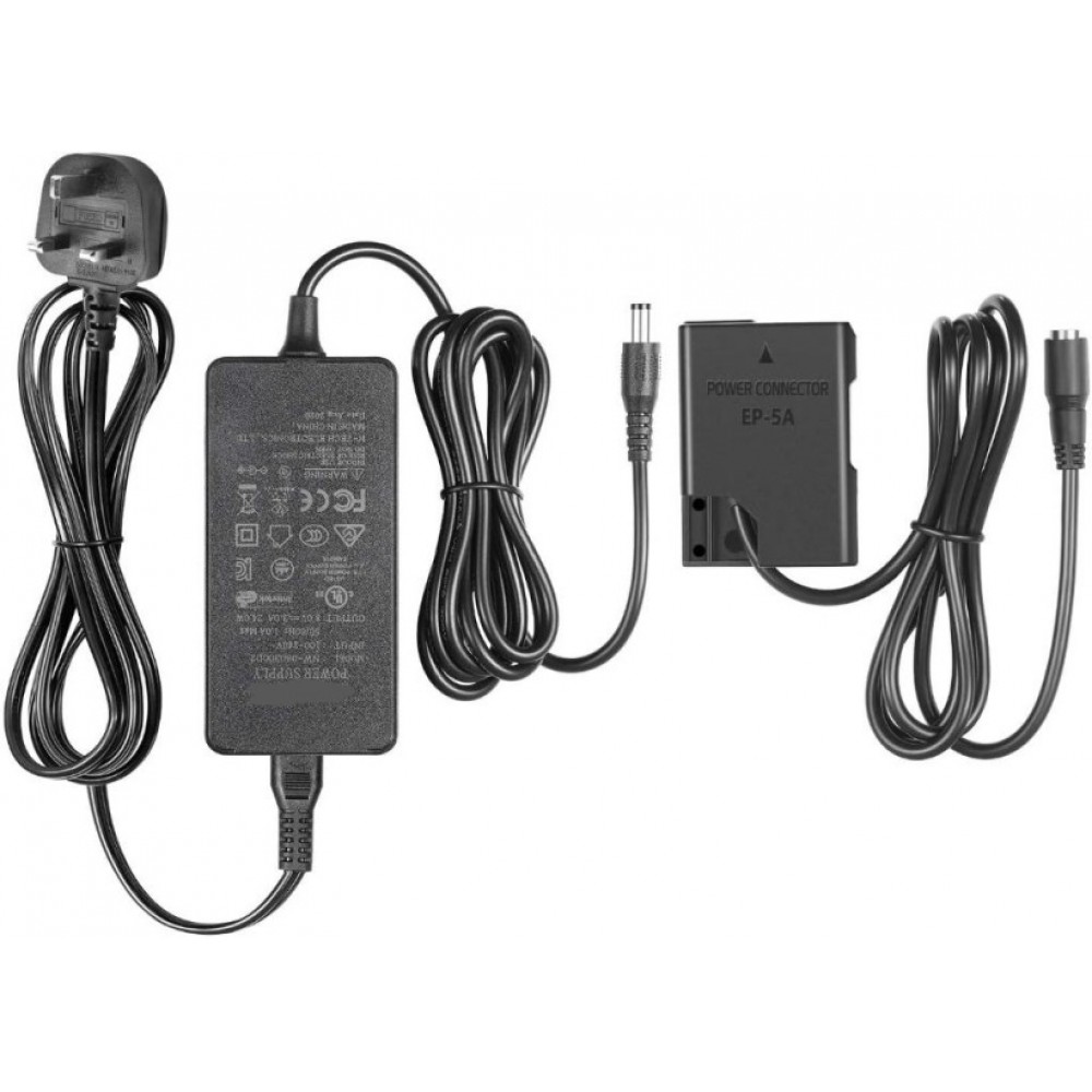 NIKON EN-EL14 FULLY DECODED DUMMY BATTERY + AC DC POWER COUPLER ...