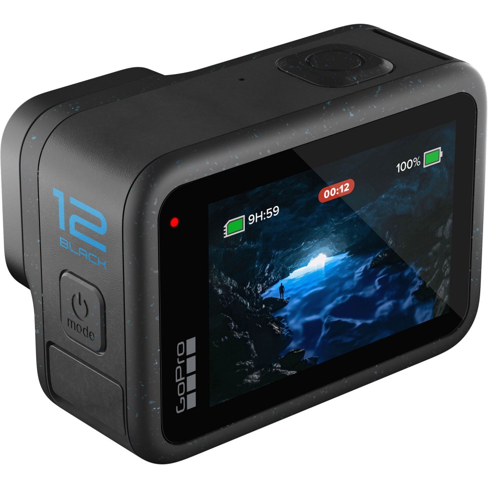 GoPro HERO 12 Waterproof Action Camera - Black