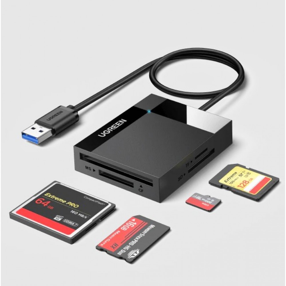 UGREEN 4-in-1 USB 3.0 to SD CF TF MS Card Reader